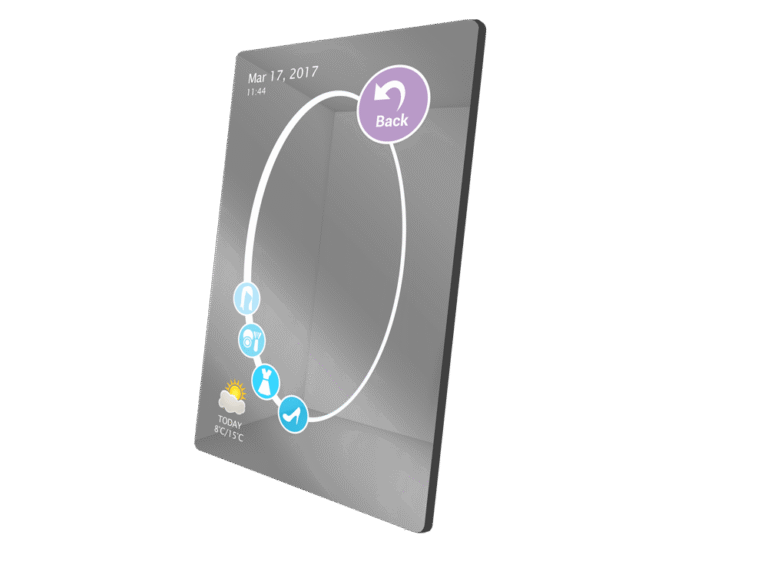 Mirror Touch Screen - Interactive Reflective Display 2025